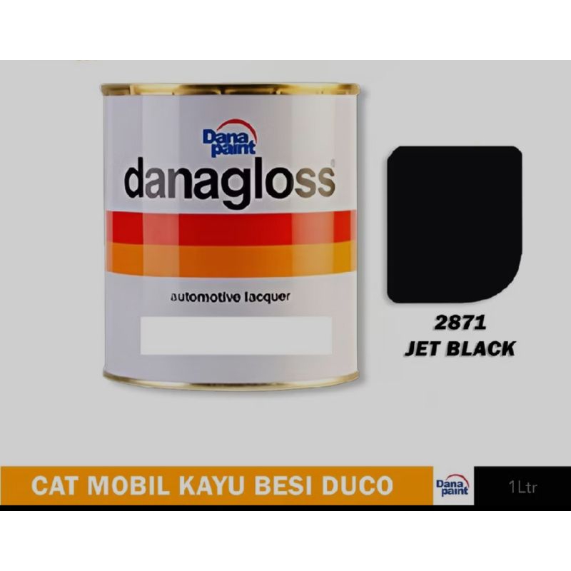 Jual CAT DANAGLOSS 2871 Jet Black - Cat Mobil Kayu Besi Duco | Shopee ...