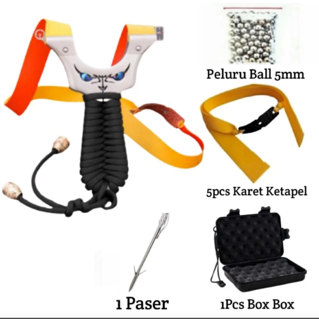 Jual Ketapel Slingshot Monster Besi Beruburu Ikan Burung -Ketapel ...