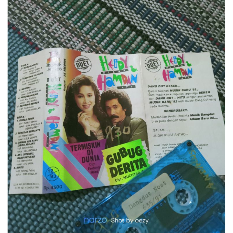 Jual Kaset pita Duet Heidy Diana & Hamdan ATT - gubug derita | Shopee ...
