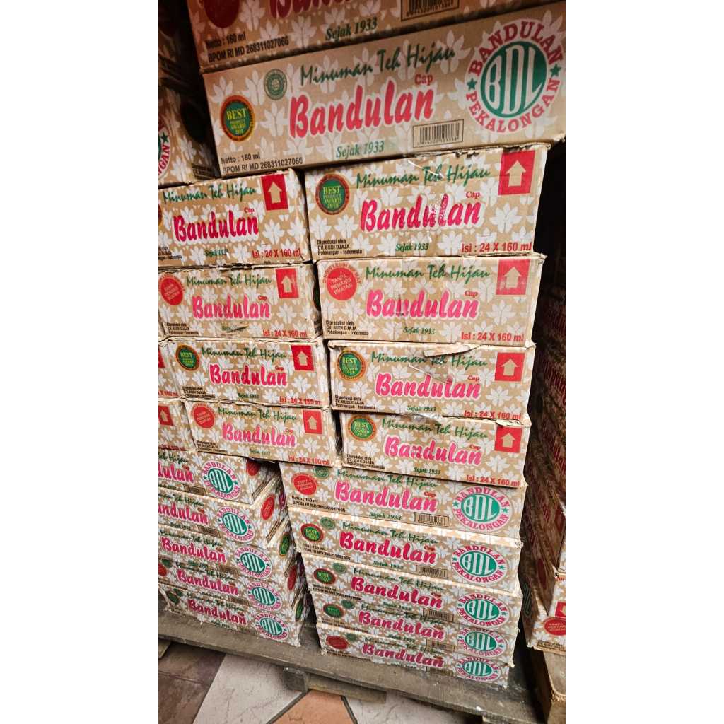 Jual BANDULAN TEH HIJAU 160ML ISI 24 PCS (KARTON) | Shopee Indonesia