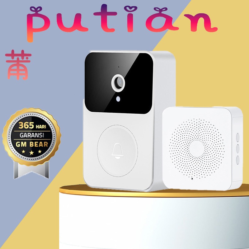 Jual Putian Bell Pintu Kamera Smart Wireless Doorbell Camera IP 66 Wifi ...