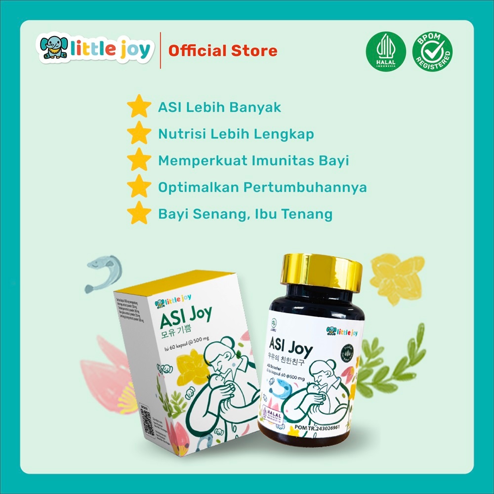 Jual ASIJOY by Little Joy - ASI Booster 60 Capsule @ 500 mg | Suplemen ...