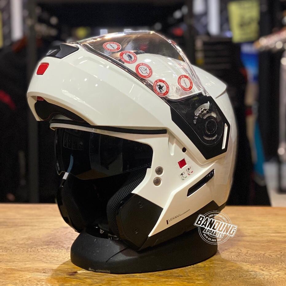 Jual Helm Motor Modular Helmet Nolan N903 Special Pure White Full Face ...