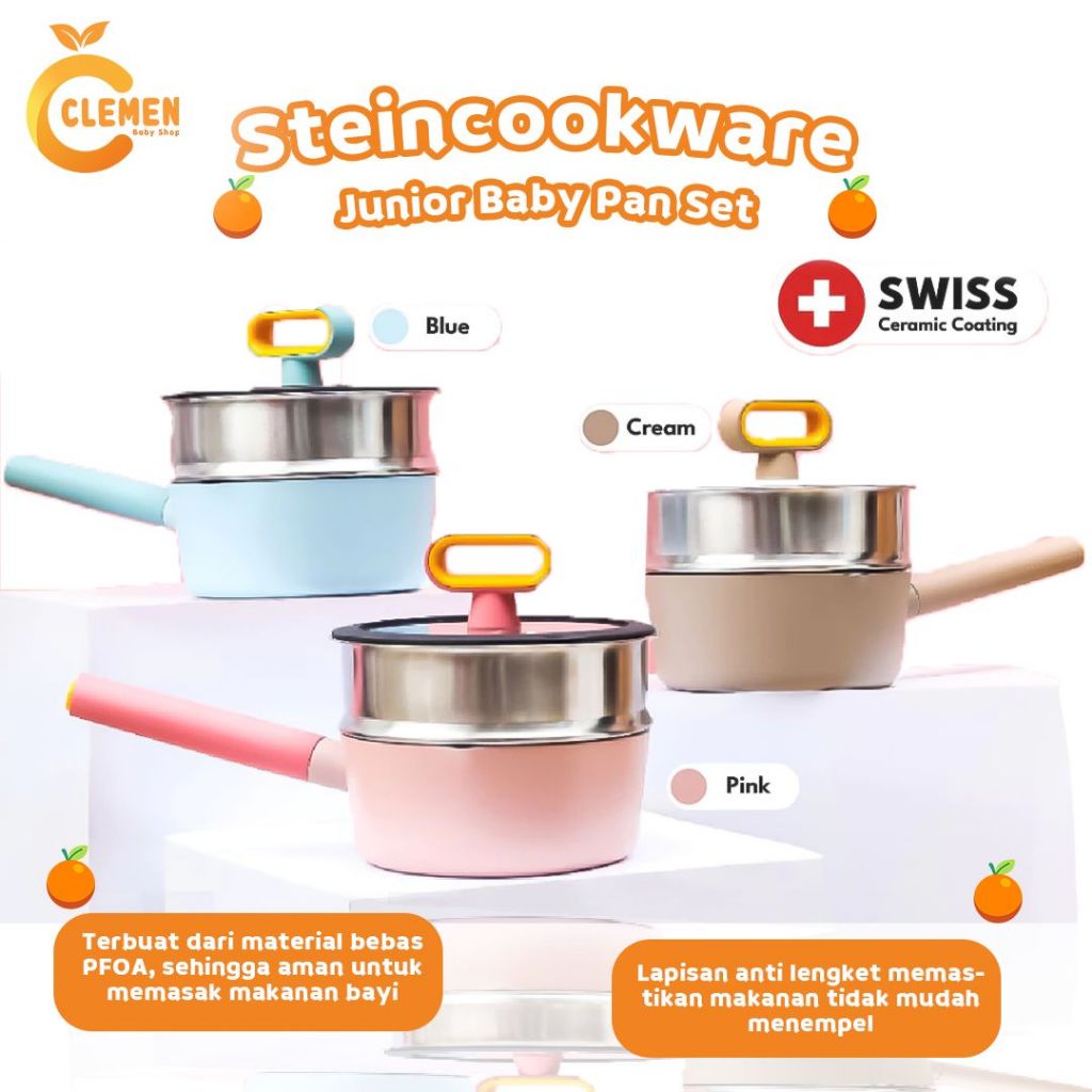 Jual Steincookware Junior Baby Pan Set - Panci MPASI Set 4in1 | Shopee ...