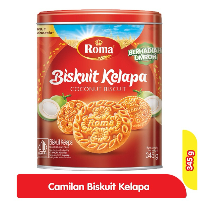 Jual [READY STOCK] ROMA BISKUIT KALENG 345 gram JAJANAN LEBARAN KALENG ...