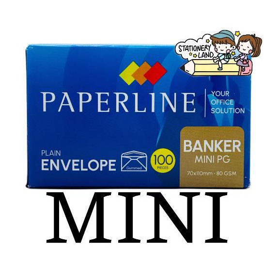 Jual ( StaLand ) AMPLOP PAPERLINE EV MINI / Amplop Banker Mini Putih ...