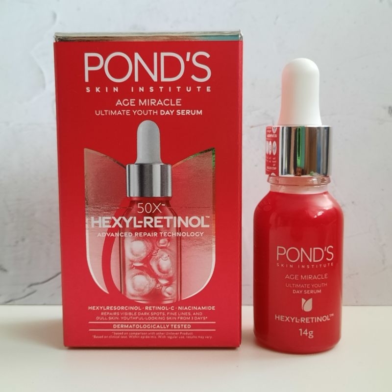 Jual Pond's Age Miracle Ultimate Youth Day Serum Hexyl Retinol 14g | Shopee Indonesia