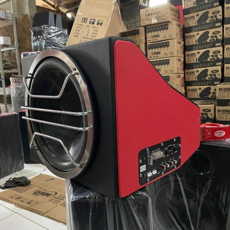 Jual Speaker BASS BOX 12inch (Active) EMBASSY (Khusus Mobil Grand Max ...