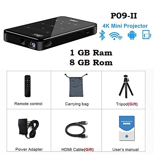 Jual MINI SMART PROJECTOR DLP P-09 ANDROID WIFI 6.0 S905X 1GB/8GB ...