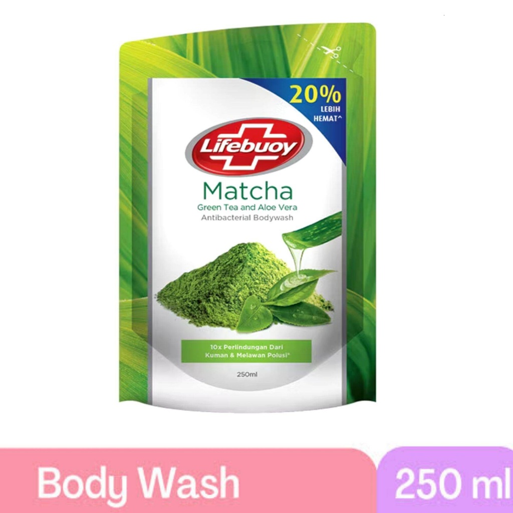 Jual Lifebuoy Matcha Green Tea and Aloe Vera Body Wash 250ml | Shopee ...