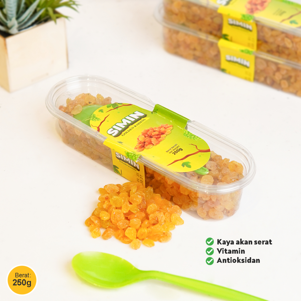 Jual Kismis Simin Golden Raisin 250g | Shopee Indonesia