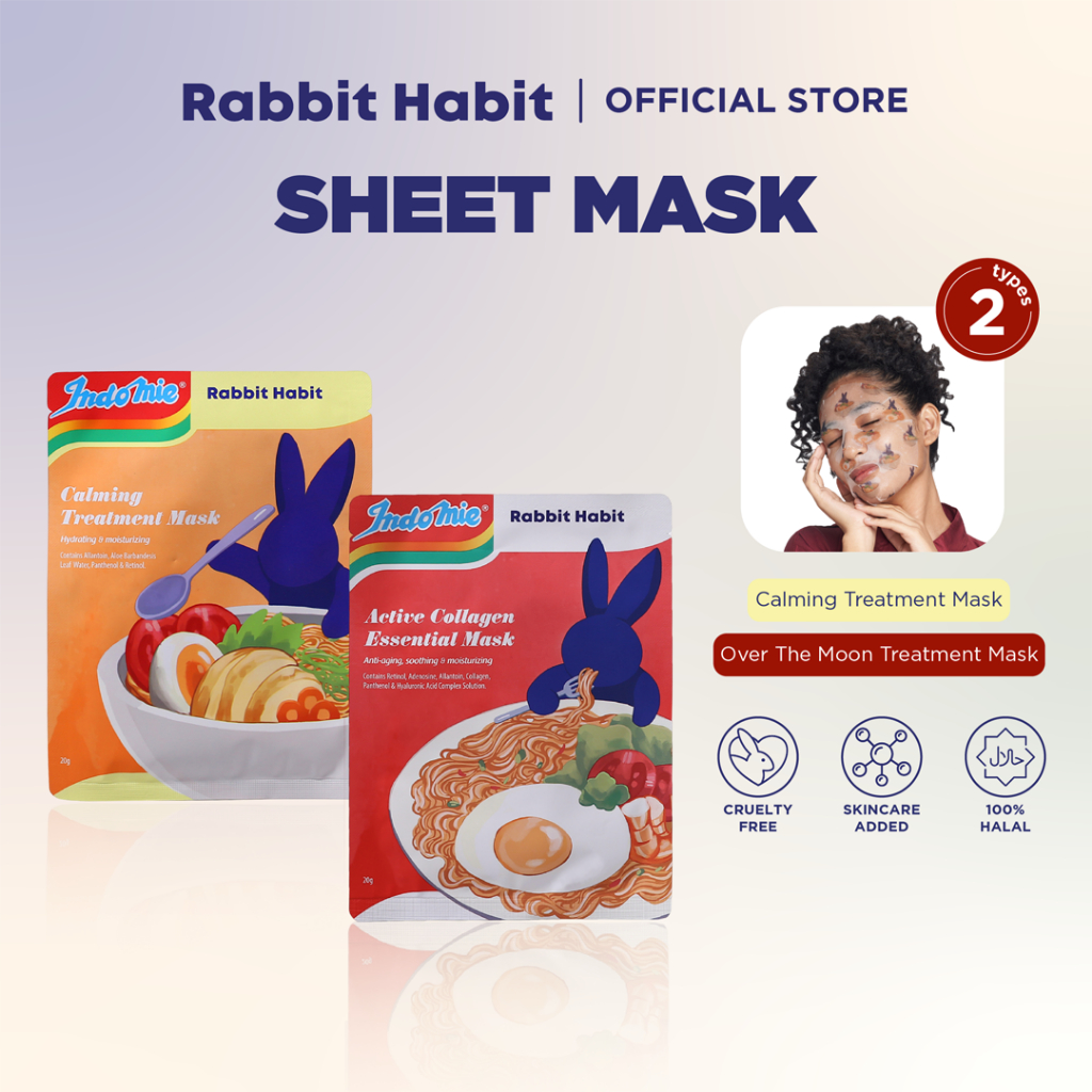 Jual Rabbit Habit Hydrating Sheet Mask - Masker Wajah Calming ...