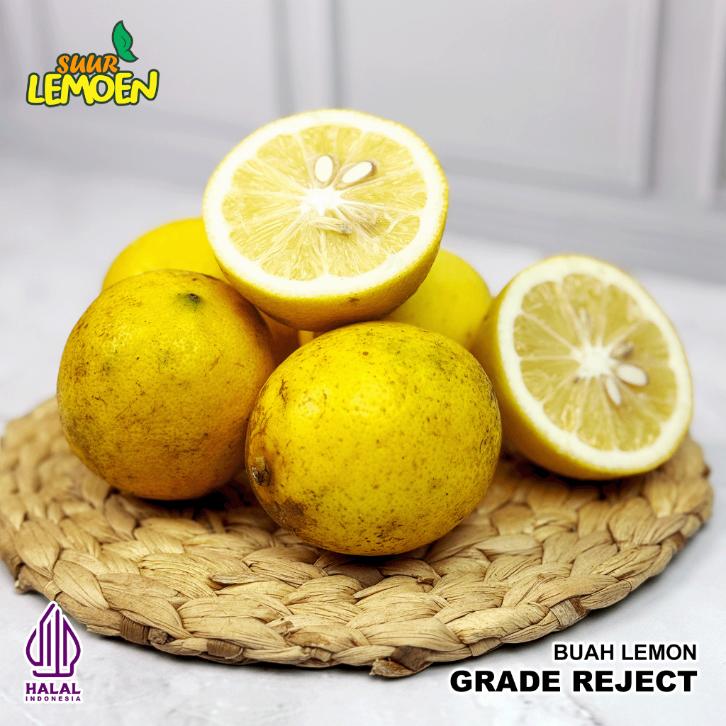 Jual Suur Lemoen Buah Lemon California Perasan Air Banyak 1/2 KG ...