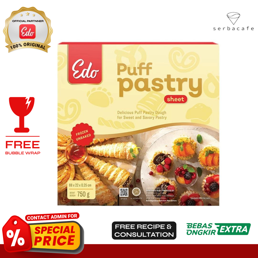 Jual Edo Puff Pastry Sheet Frozen (750 gr) | Shopee Indonesia