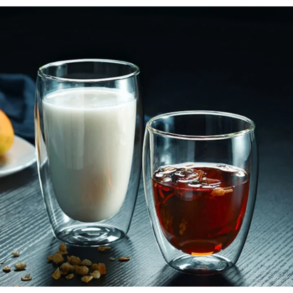 Jual Gelas Teh Double Wall / Gelas Kopi Double Wall / Gelas Kaca Aesthetic Tahan Panas Double ...