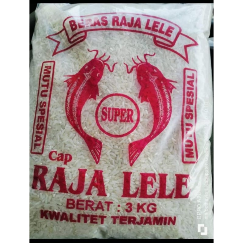 Jual beras kemasan 3 kg raja lele bagus punel | Shopee Indonesia