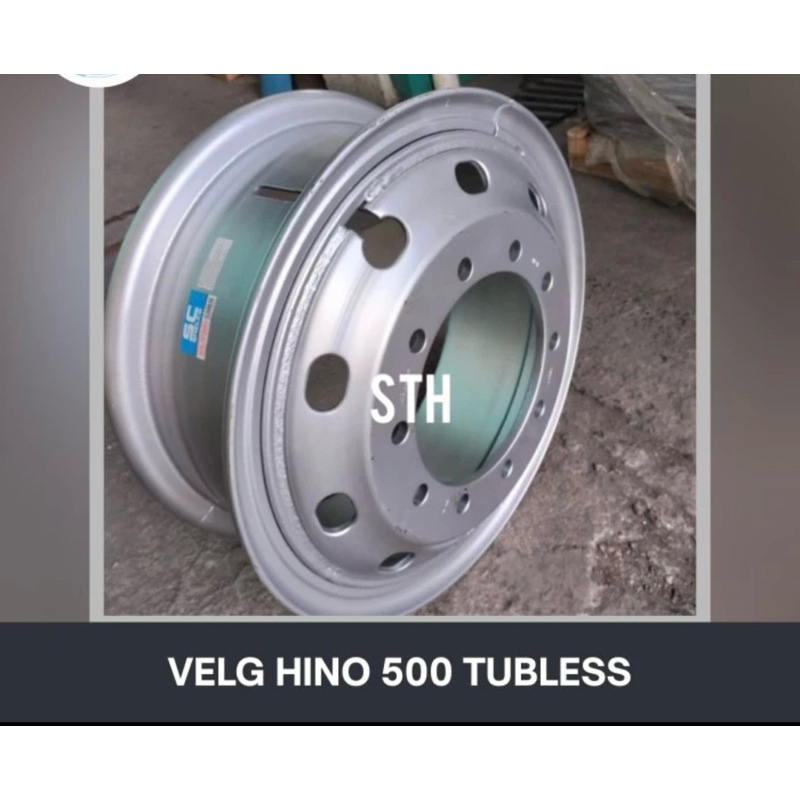 Jual VELG HINO 500 TUBLESS UKURAN VELG 8.25 X R22.5 LUBANG 10 TEBAL 14 ...