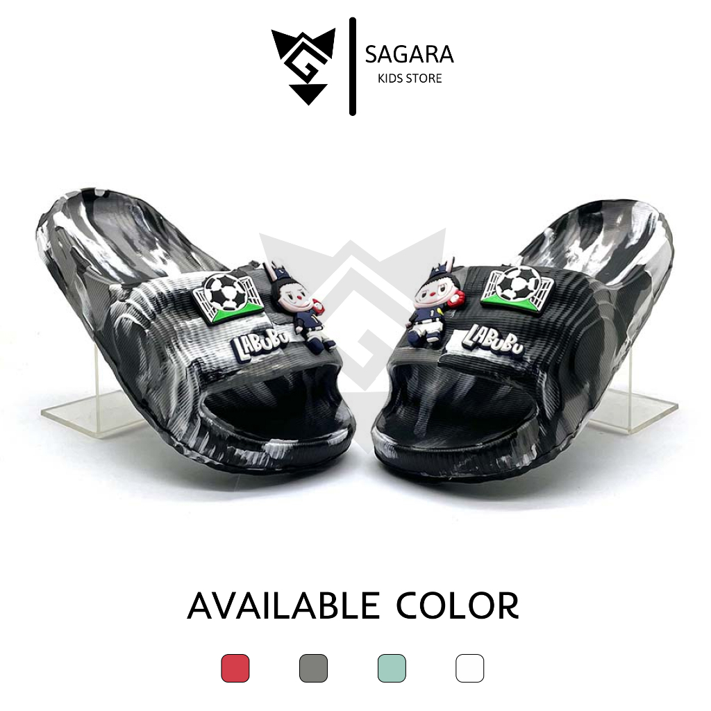 Jual Sendal LABUBU Anak Laki-Laki Model Selop Loreng Anti Licin Terbaru ...