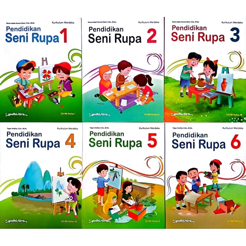 Jual BUKU Pendidikan Seni Rupa Kelas 1 2 3 4 5 6 SD/MI Kurikulum Merdeka Terbaru Yudhistira ...