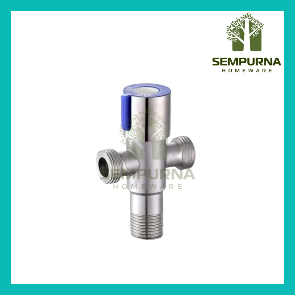 Jual STOP KRAN CABANG 2 BAHAN STAINLESS STEEL STOPKRAN KRAN CABANG 3 ...
