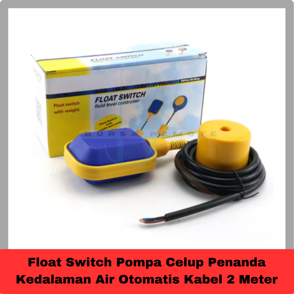 Jual Float Switch Pompa Celup Penanda Kedalaman Air Otomatis Kabel 2 ...