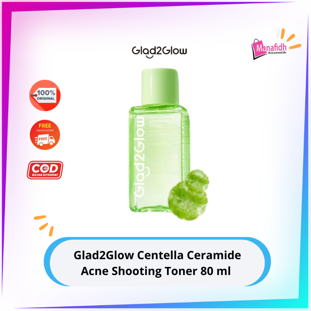 Jual Glad2Glow Centella Ceramide Acne Shooting Toner | Shopee Indonesia