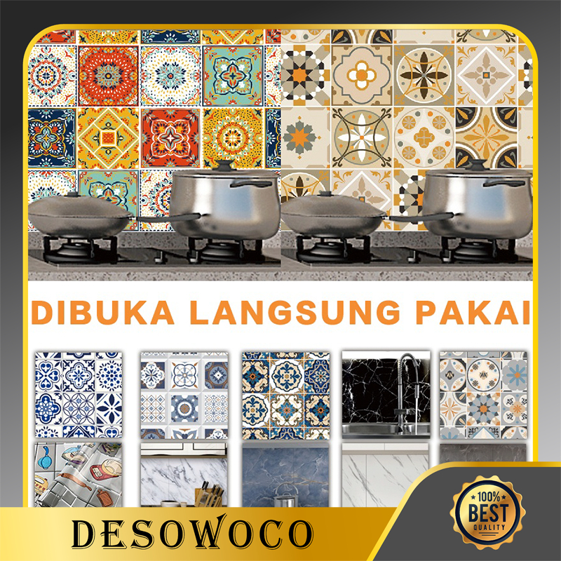 Jual DESOWOCO Wallpaper Sticker Dapur & Stiker Dapur Anti Air Anti ...