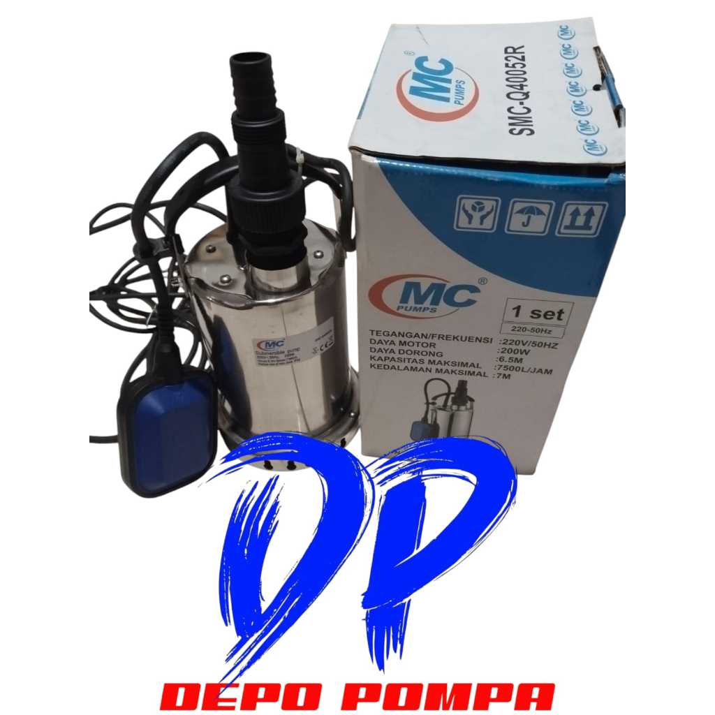Jual Pompa Celup Air SMC Q550B3/Pompa Kolam Ikan SMC Q550B3 {AUTO ...