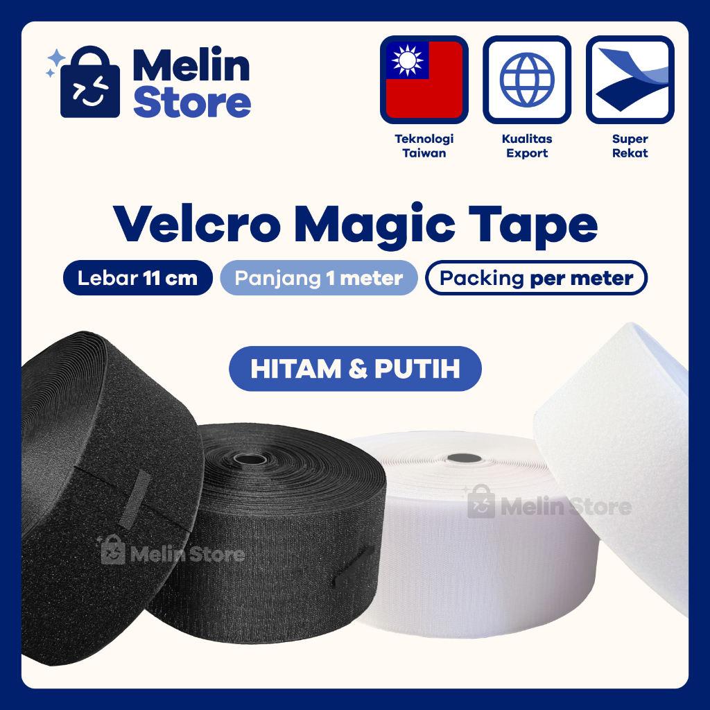 Jual [Packing per meter] Velcro Perekat / Magic Tape - Lebar 11 cm ...