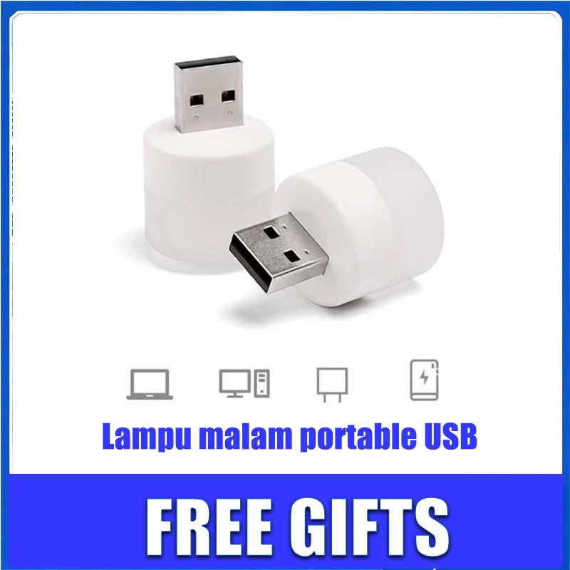 Jual Lampu LED Mini USB Portable / Lampu Penerangan Untuk Baca Belajar ...