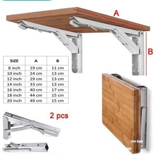 Jual Wall Holder Siku Lipat Alat Penyangga Penahan Papan Rak Rack ...