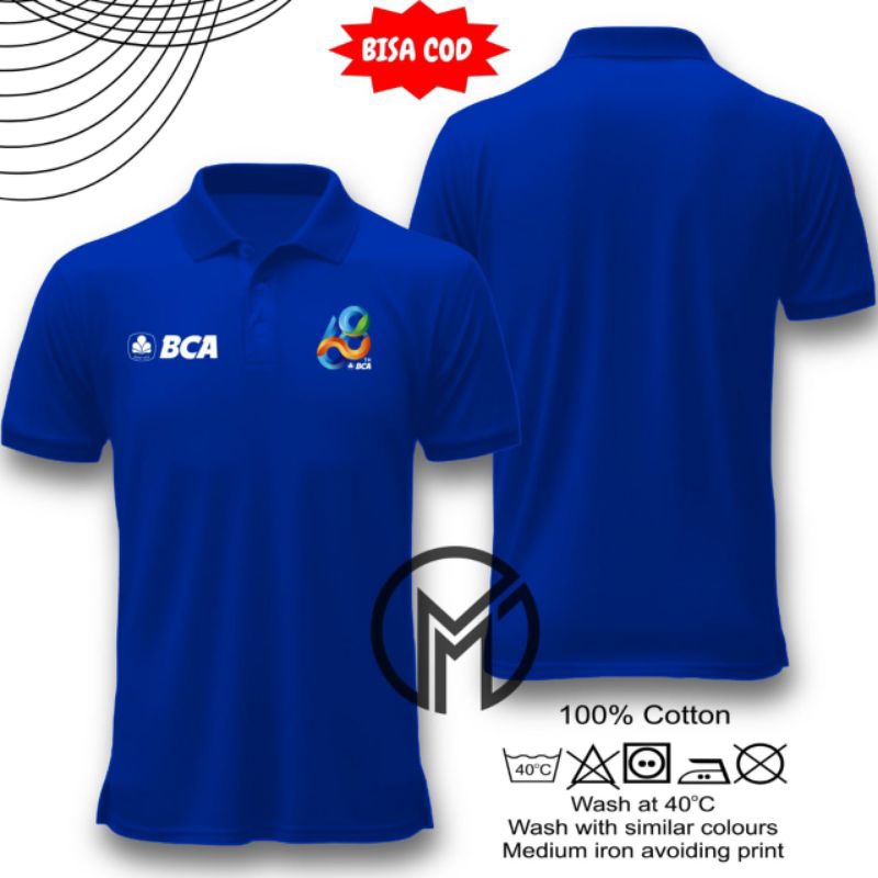 Jual POLOSHIRT LOGO - KECIL - HUT BANK BCA KE 68th - Polo Berkerah ...