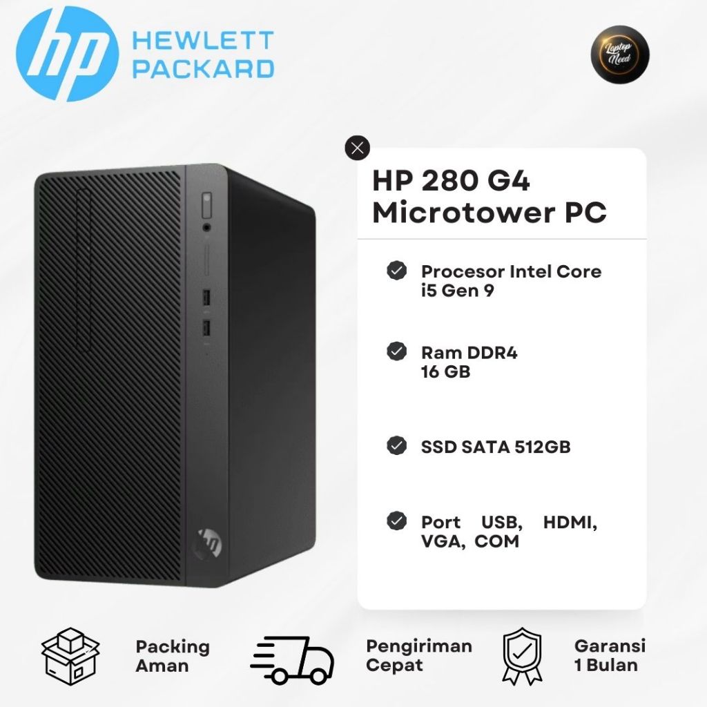Jual HP 280 G4 Microtower PC Murah Core i5 Gen 9 Ram 16GB SSD 512GB ...