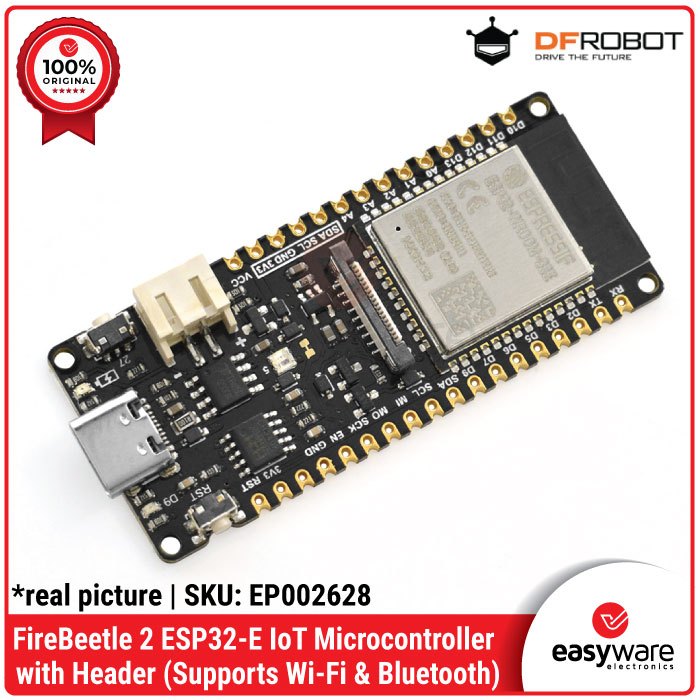 Jual FireBeetle 2 ESP32-E IoT Microcontroller with Header Supports Wi-Fi & Bluetooth | Shopee ...