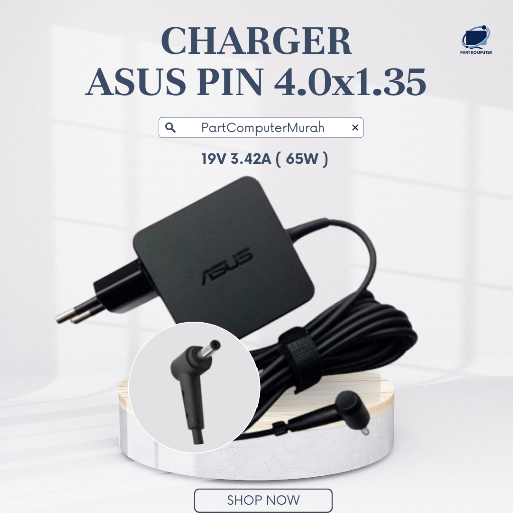 Jual Adaptor Charger Laptop ASUS VivoBook Small Plug Pin Bulat 4.0x1 ...