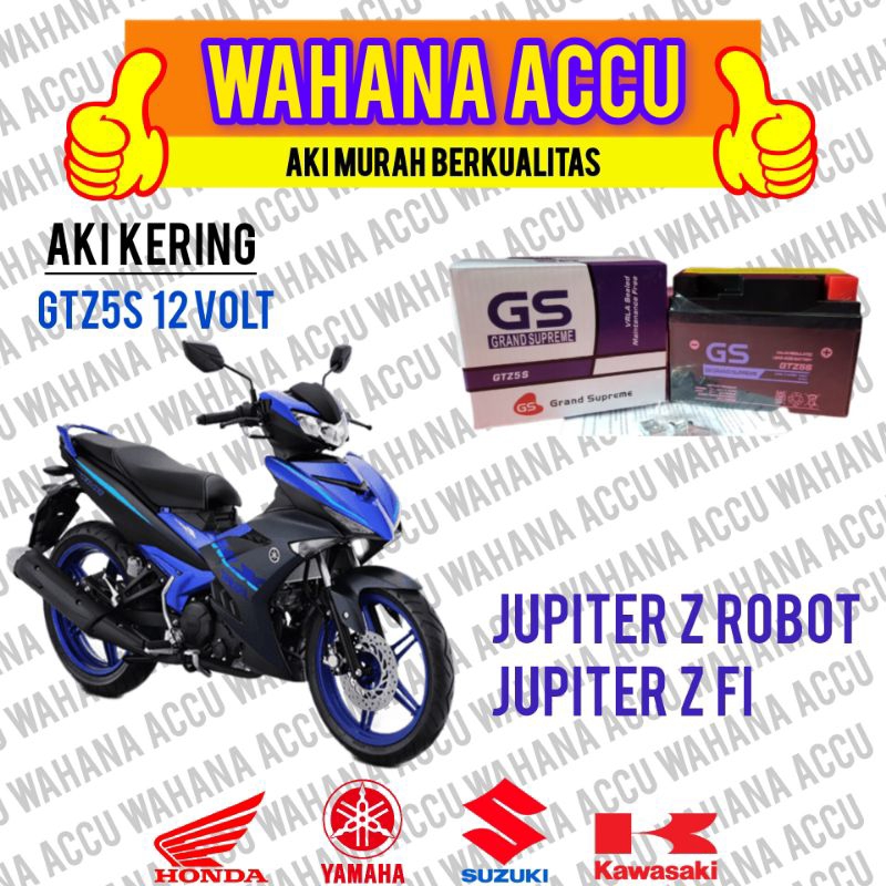 Jual AKI MOTOR JUPITER Z ROBOT, JUPITER Z FI AKI KERING GS GTZ5S GRAND ...
