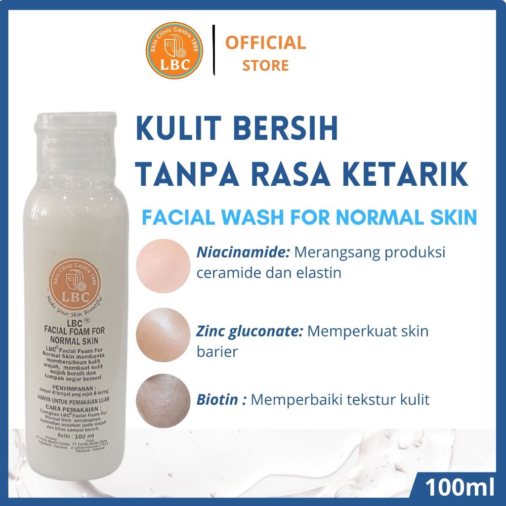 Jual LBC-Facial Wash for Normal Skin 100ml - Sabun Cuci Muka Untuk ...