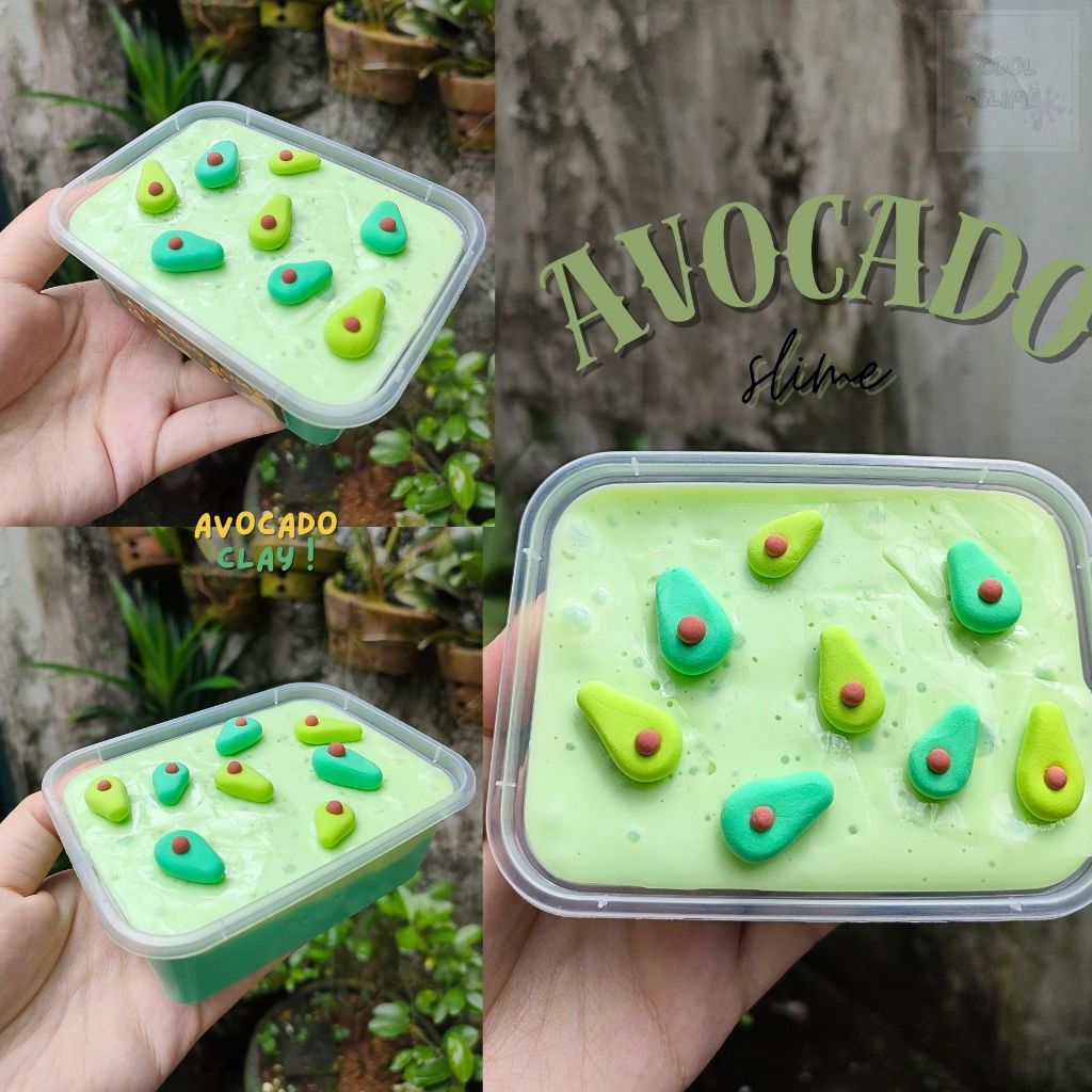 Jual Original Avocado Slime | Fake Charm | Clay | Original Slime ...