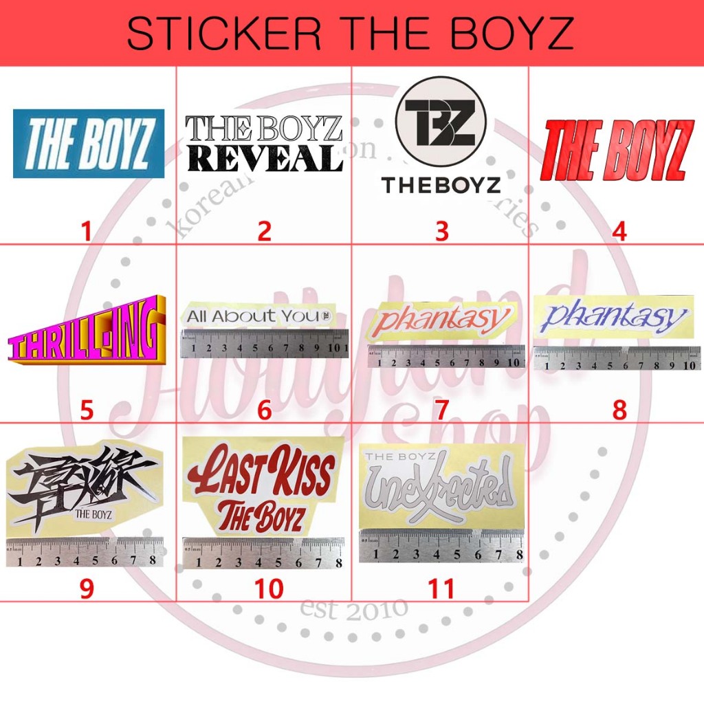 Jual Sticker The Boyz Logo part 1 (5pcs Sticker) Unofficial | Shopee ...