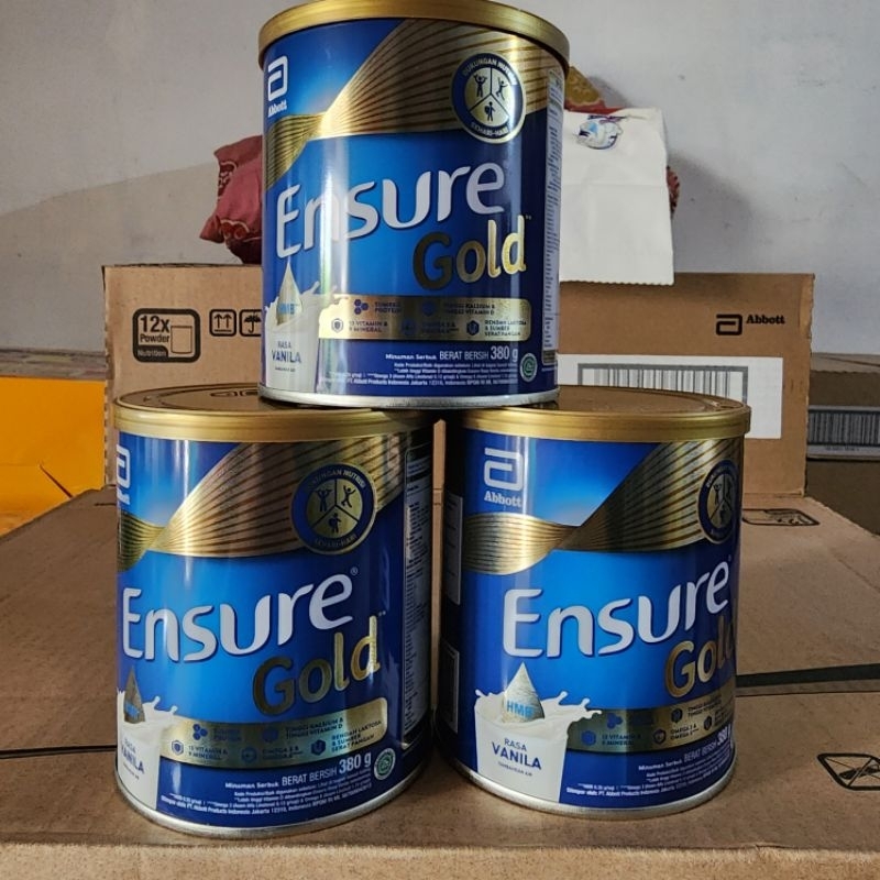 Jual Susu Ensure Gold Vanila 380gr TEMURAH!!! | Shopee Indonesia