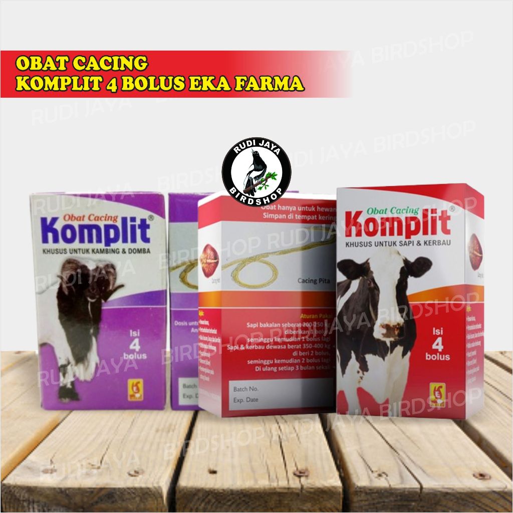 Jual OBAT CACING SAPI KOMPLIT 4 BOLUS EKA FARMA OBAT SAPI KAMBING DOMBA ...