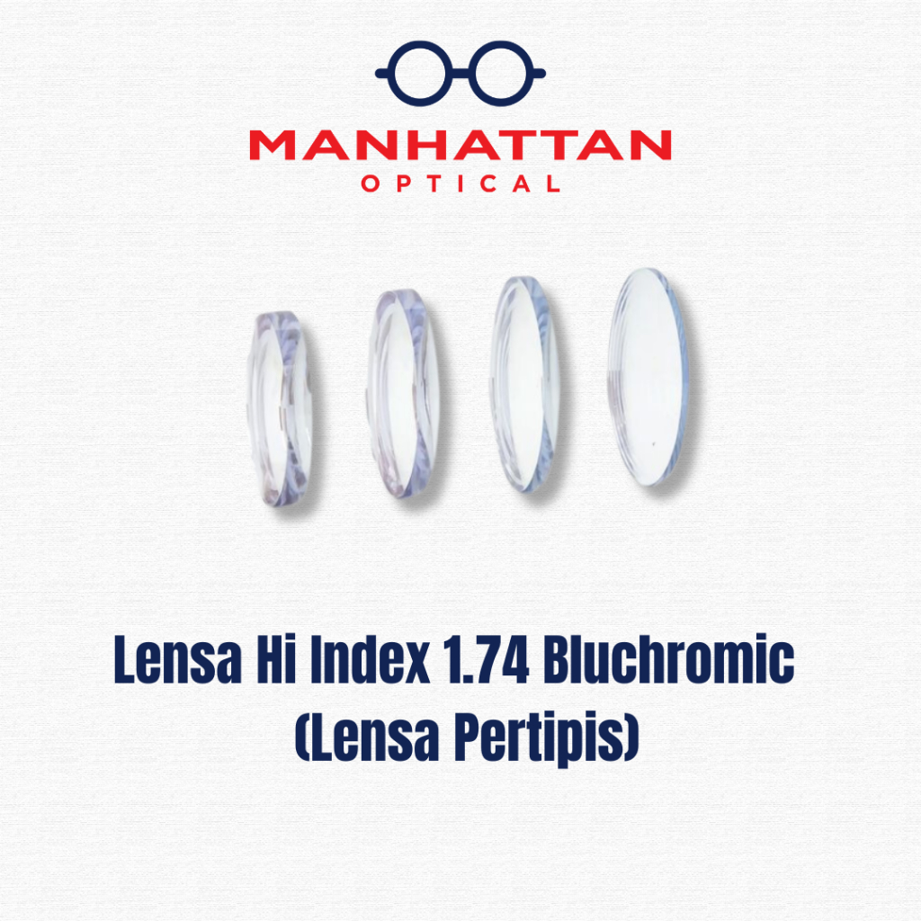Jual Manhattan Optical - Lensa Tipis Hi Index 1.74 Bluechomic | Minus ...