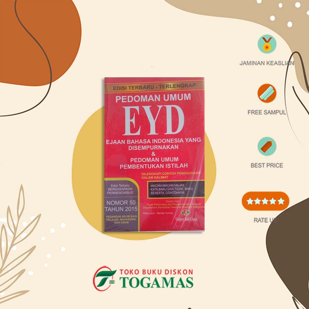 Jual PEDOMAN UMUM EYD & PEDOMAN UMUM PEMBENTUKAN ISTILAH | Shopee Indonesia