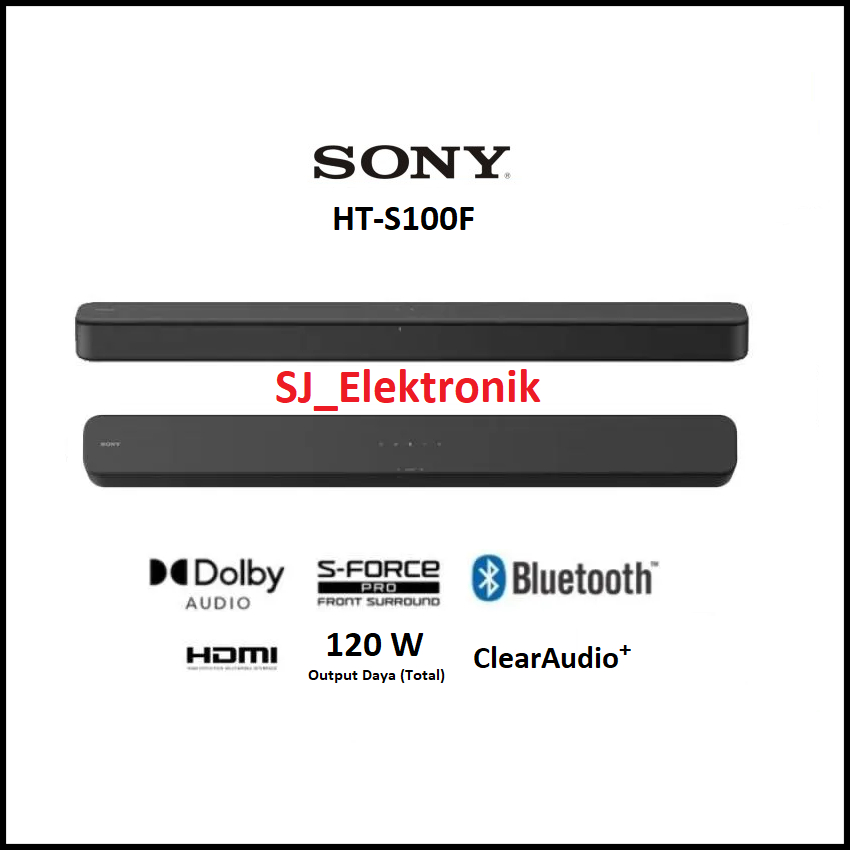 Jual SONY HT-S100F Single SoundBar DOLBY AUDIO Bluetooth Optical RMS ...