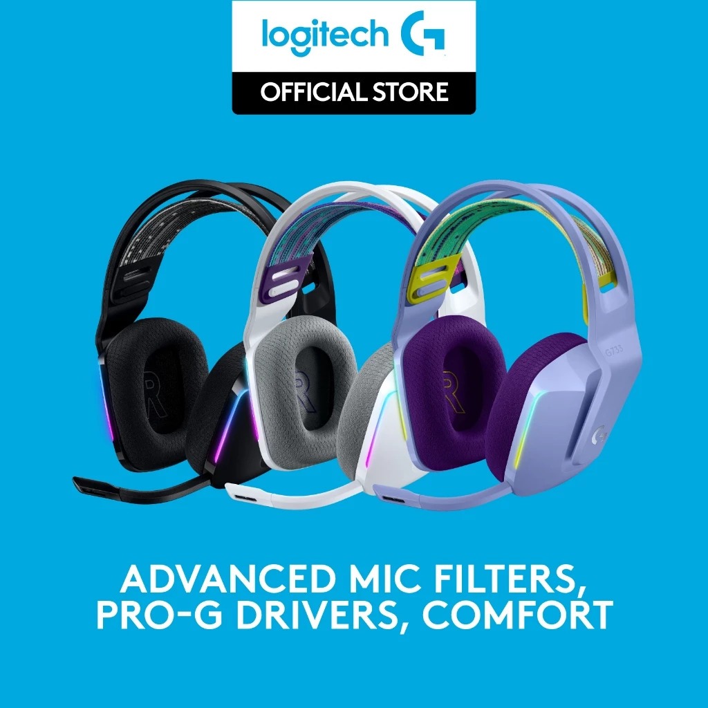 Jual Logitech G733 LIGHTSPEED Wireless RGB 7.1 Surround Gaming Headset ...