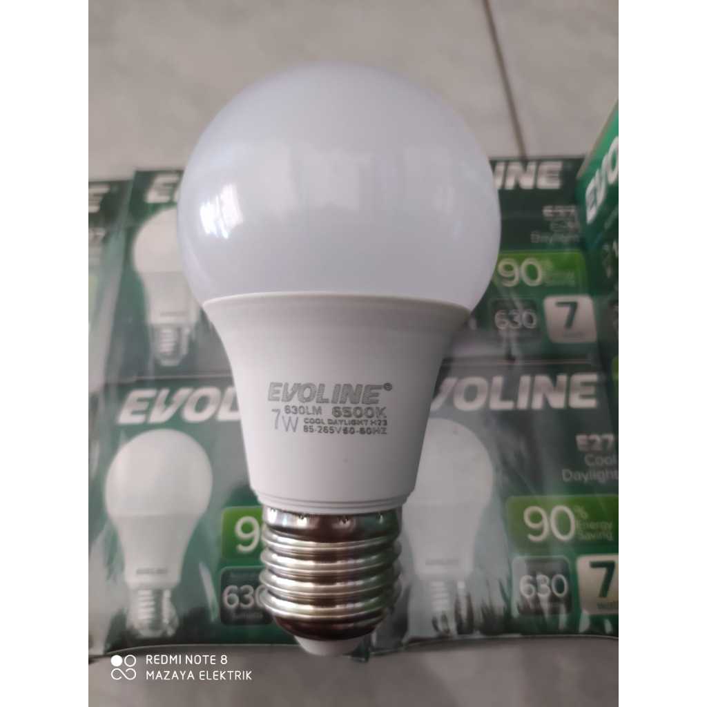 Jual LED BULB 7 WATT EVOLINE 6500K | Shopee Indonesia