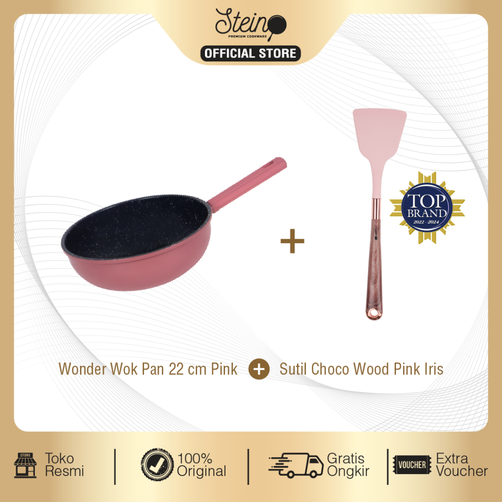 Jual STEIN Wonder Starter Set - Wok Pan 22cm + Stein Spatula | Shopee ...