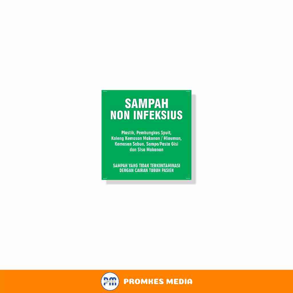 Jual Stiker Sampah Non Ineksius, Sign Tempat Sampah Non Infeksius ...