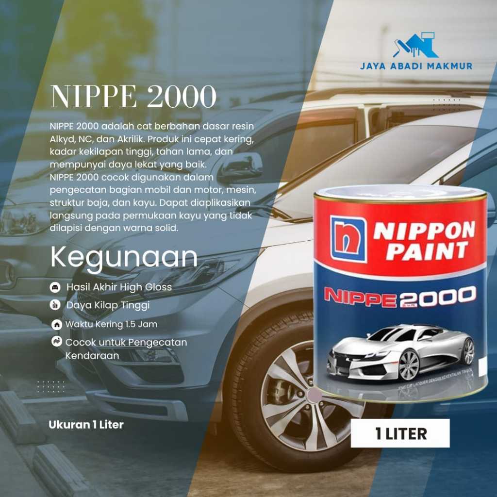Jual Nippon Paint Nippe 2000 1 kg / Cat Kayu dan Besi Auto Refinish | Shopee Indonesia