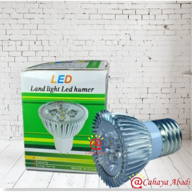 Jual Lampu Halogen MR16 LED 3W 3 Watt 3 Mata 3x1W Kuning Warm White ...